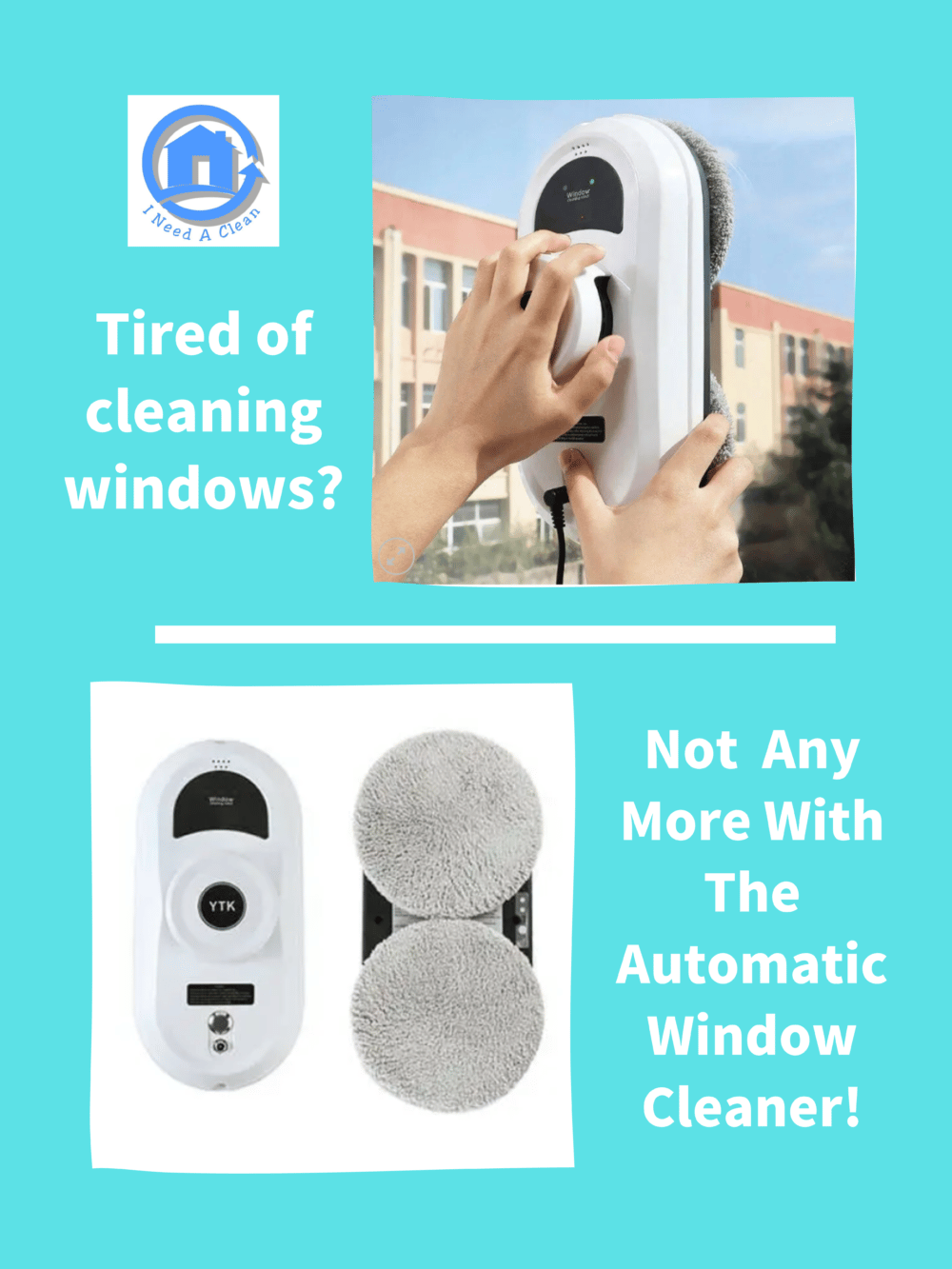 Automatic Window Cleaner - Remote Control Window Cleaning Robot